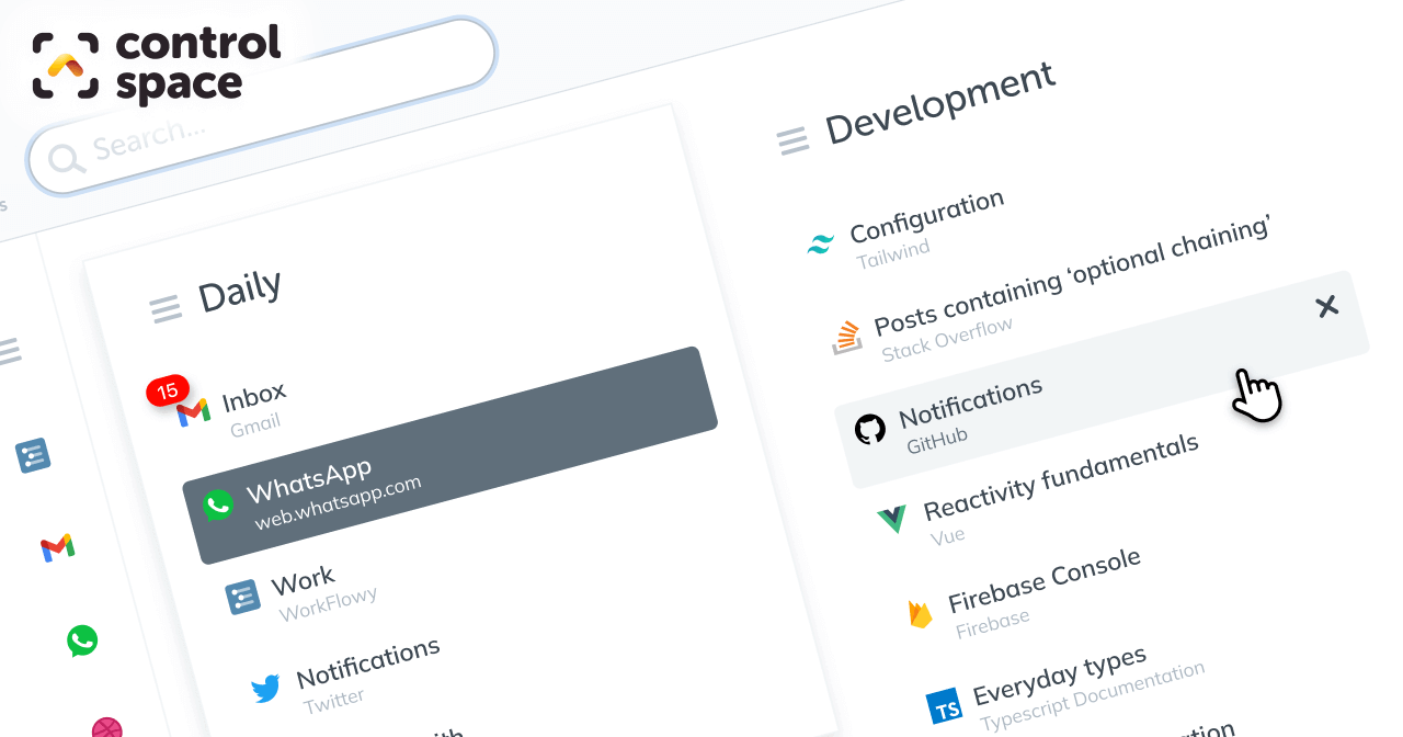 First use | Control Space
